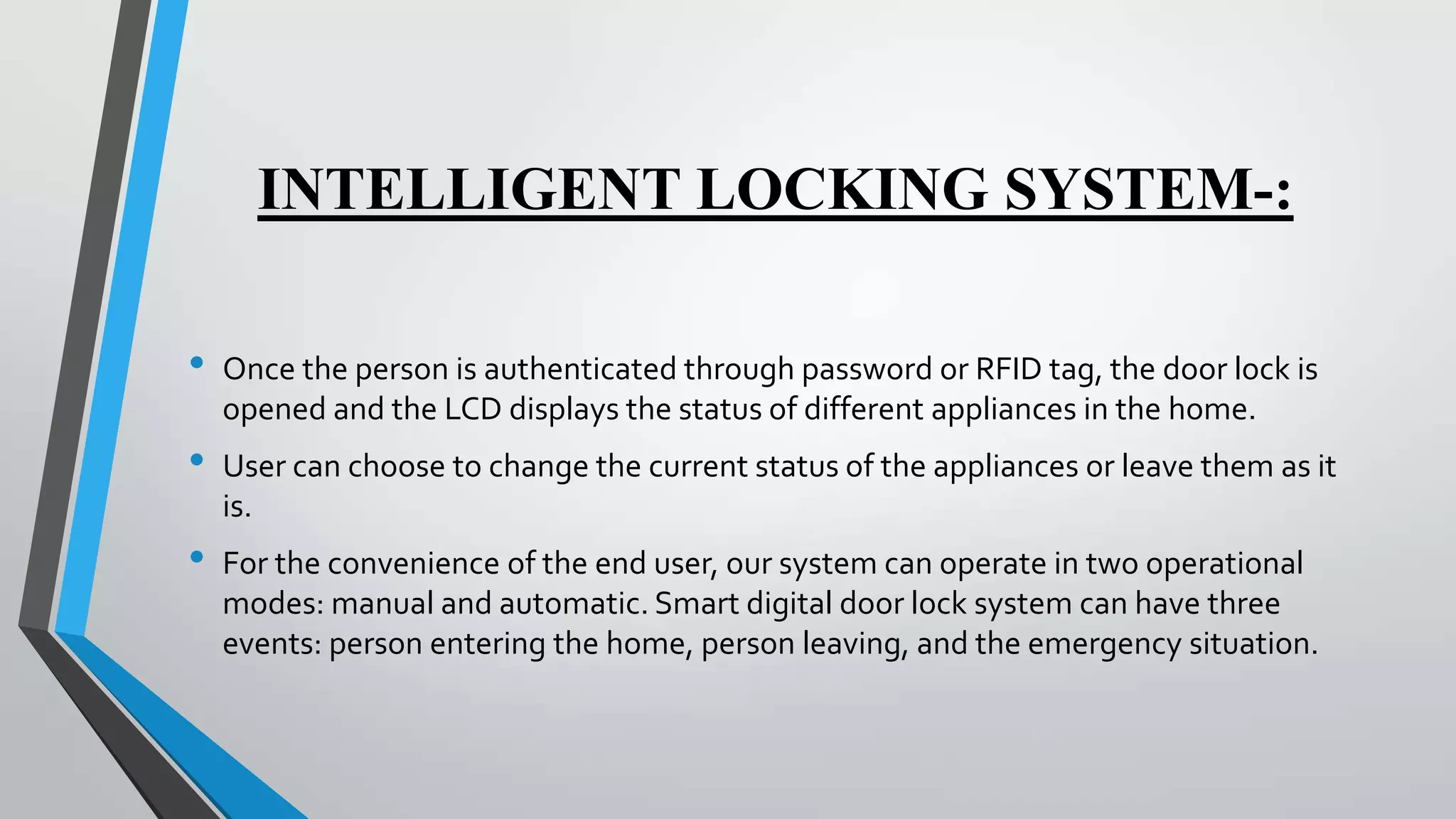 Smart digital door locking system | PPTX