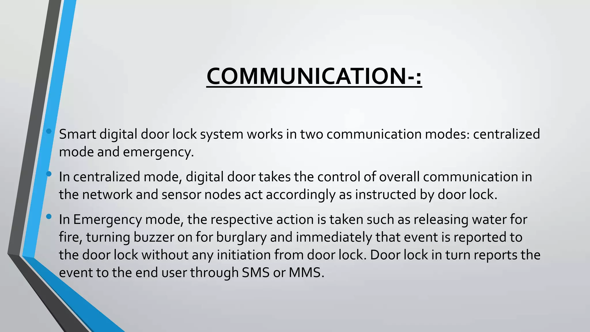 Smart digital door locking system | PPTX