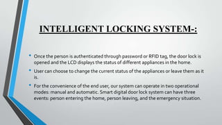 Smart digital door locking system | PPTX