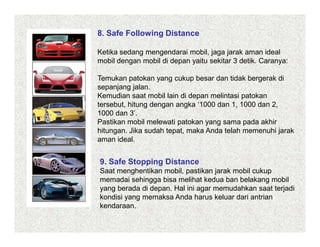 Smart & Safety driving (Pedoman Mengemudi Aman dan Efisien) | PDF