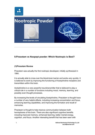 Smart drug noopept powder review, benefits, dosages & side effects(2) | PDF