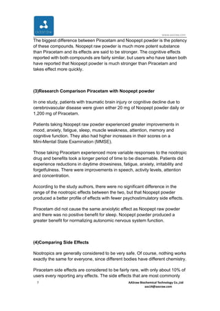 Smart drug noopept powder review, benefits, dosages & side effects(2) | PDF