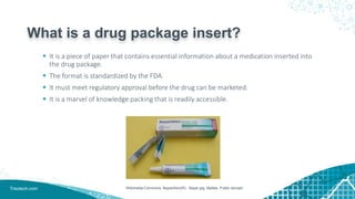 Smart Drug Package Inserts using Clinical Workflows and Decisions | PPT