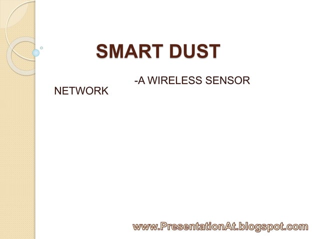 Smart dust | PPT