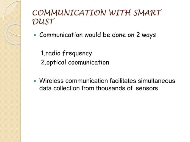 Smart dust | PPT