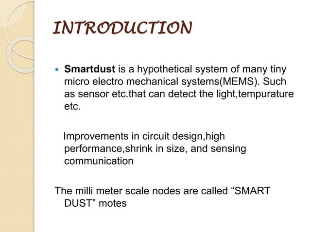 Smart dust | PPT