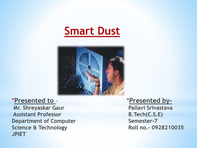 Smart dust | PPT