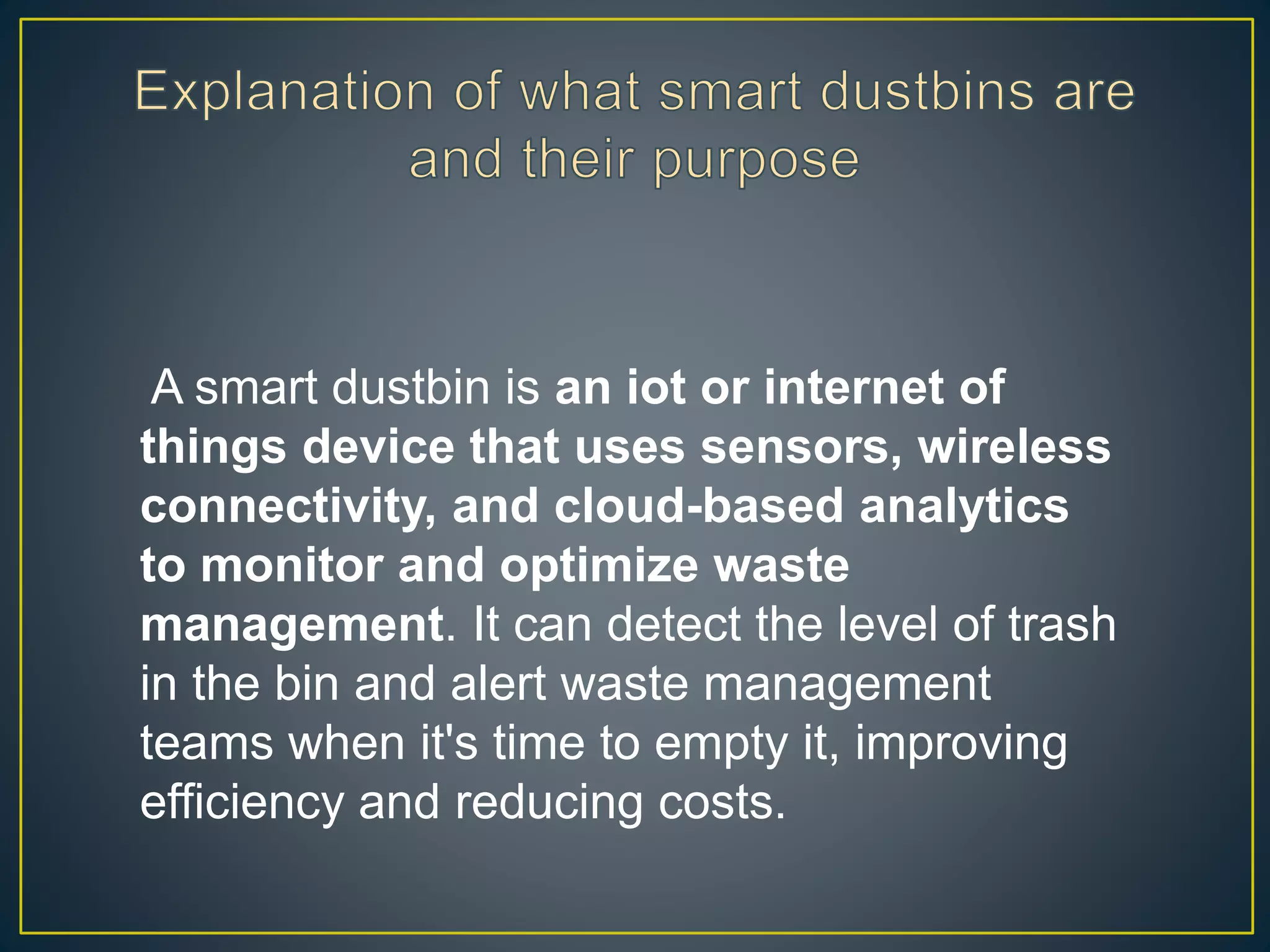 SMART DUSTBIN | PPTX