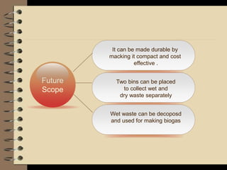 Smart dustbin for smart city | PPTX