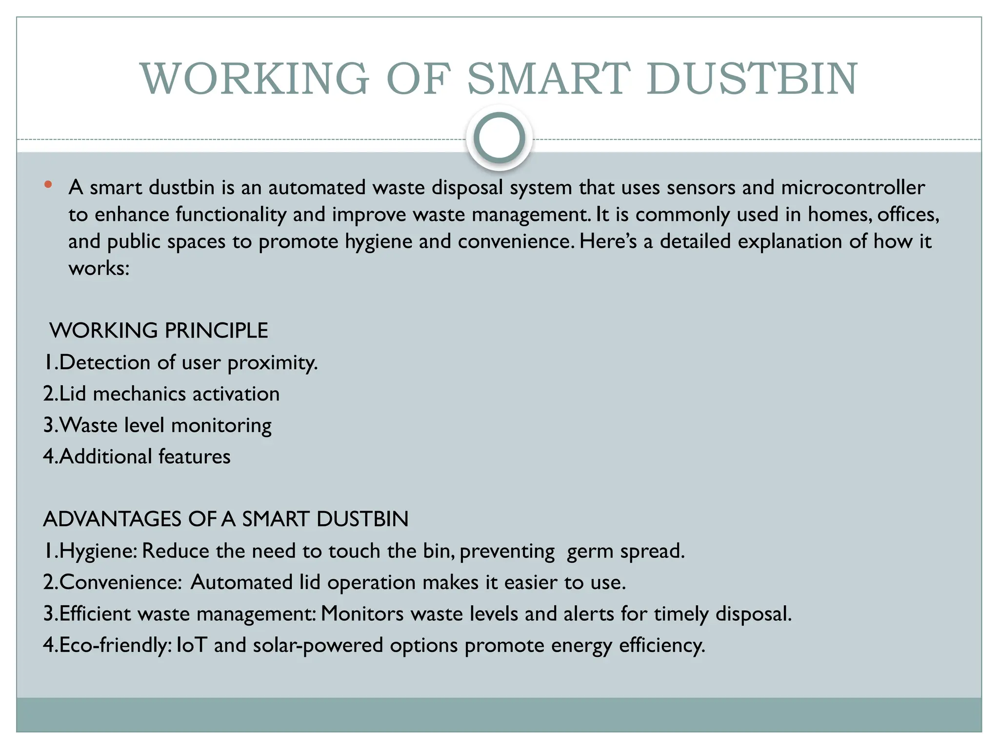 SMART DUSTBIN using iot PRESENTATION.pptx