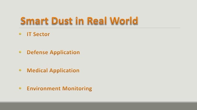 Smart dust using mems | PPTX | Indoor Environmental Quality | Home & Garden