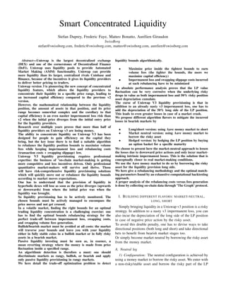 Dynamical smart liquidity on decentralized exchanges for lucrative ...