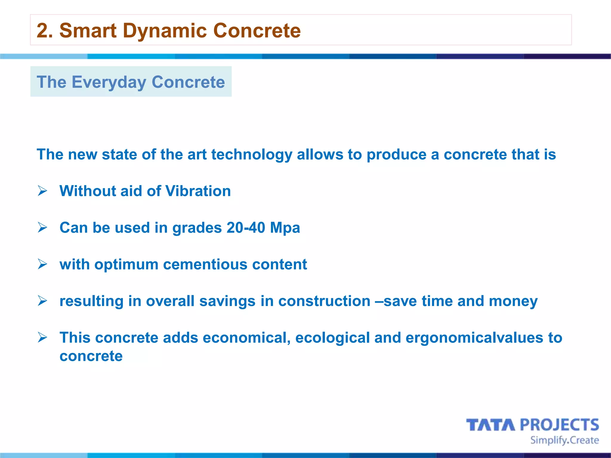 Smart Dynamic Concrete | PPTX