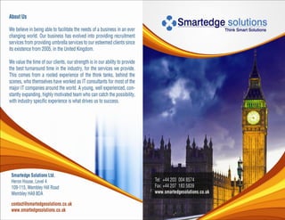 Smartedge Solutions - Brochure | PPT