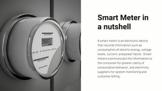 Smart energy meter ppt | PDF