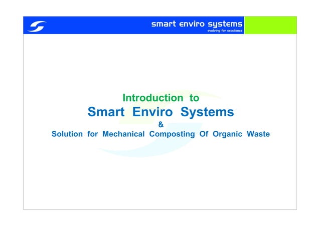 Smart Enviro Systems presentation | PDF