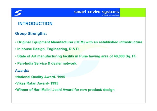 Smart Enviro Systems presentation | PPT
