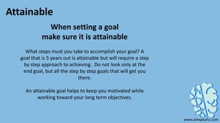 SMARTER Goal Setting | PPTX