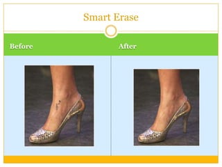 Smart erase & red eye project | PPTX