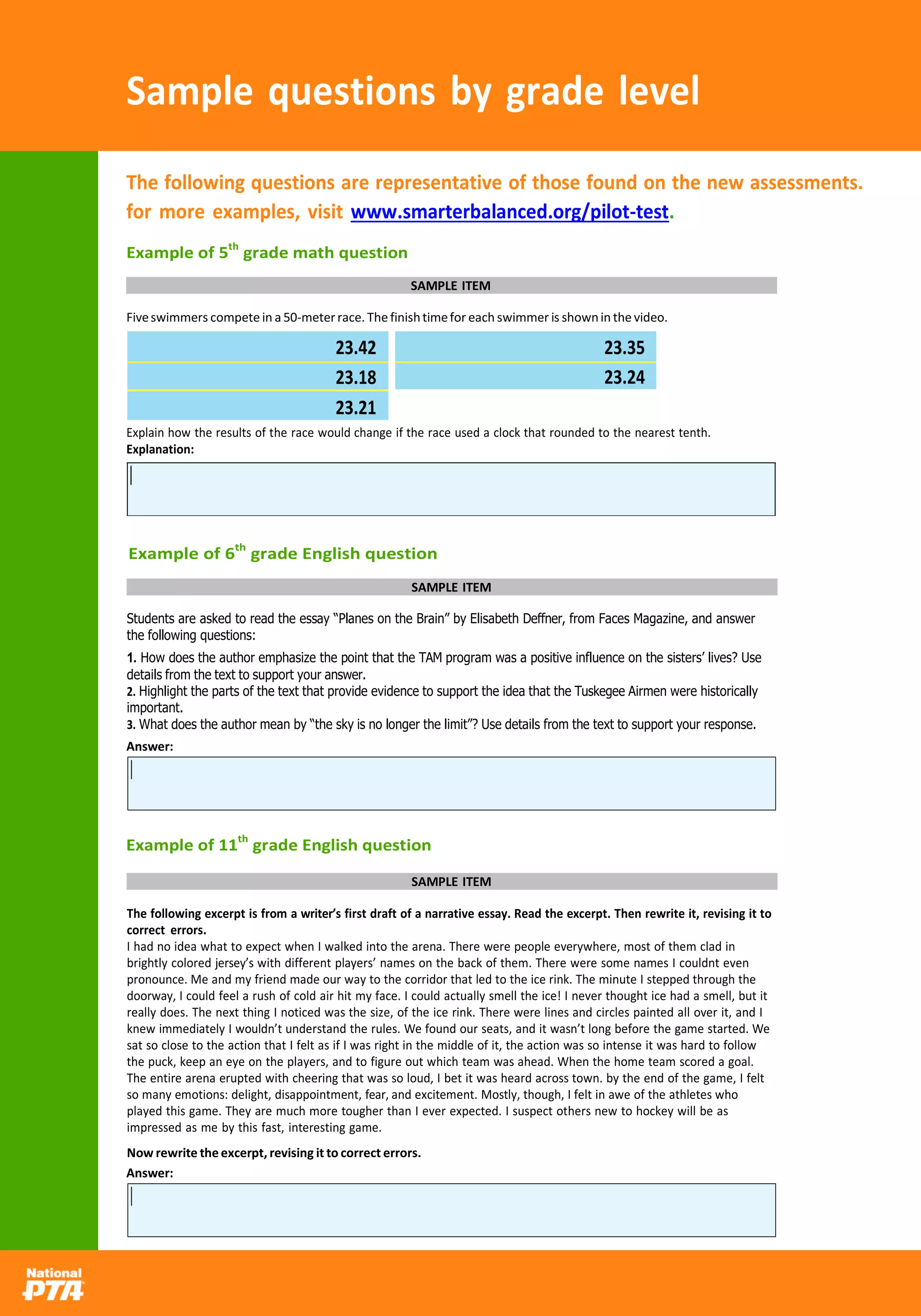 Smarter balanced assessment guide | PDF