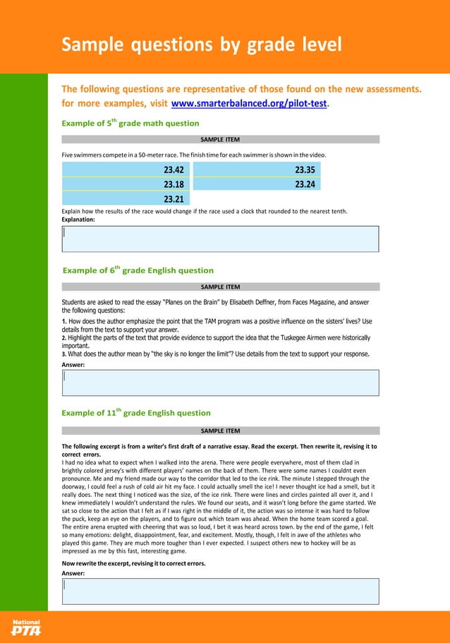 Smarter balanced assessment guide | PDF