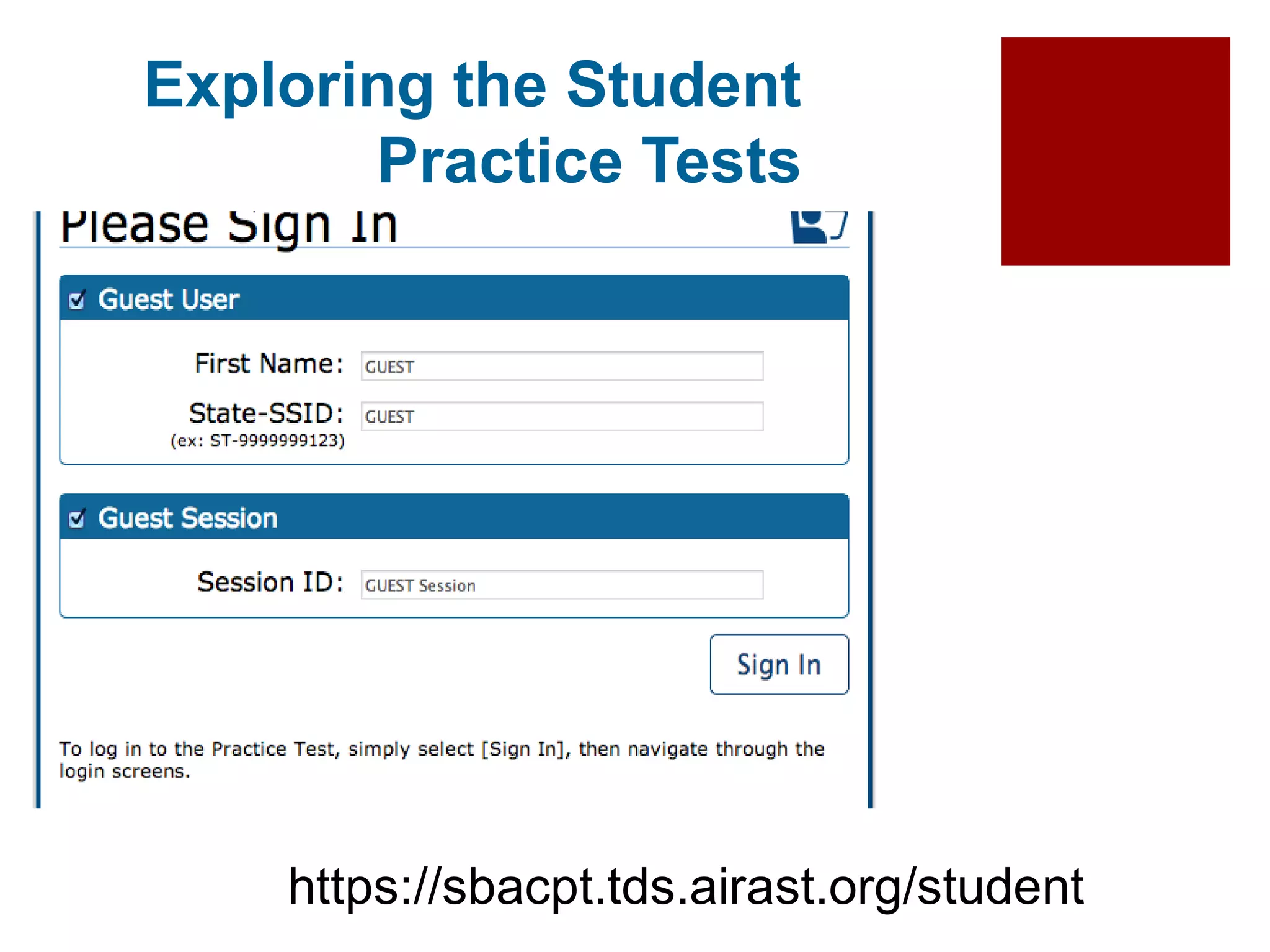 Introduction to Smarter Balanced Assessment Readiness Prof Learning | PPT