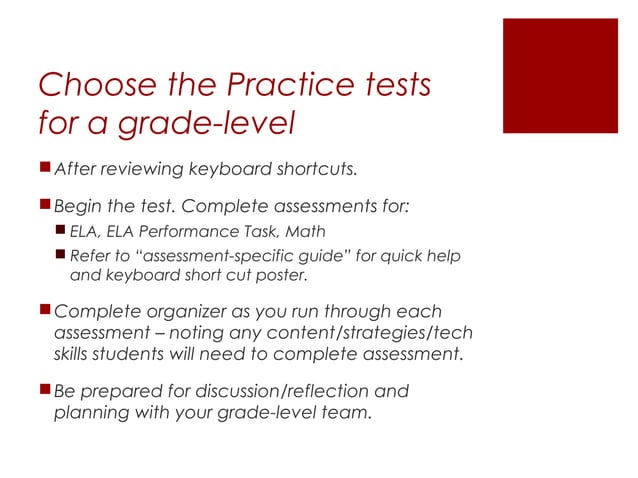 Introduction to Smarter Balanced Assessment Readiness Prof Learning | PPT