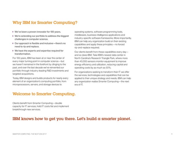 Smarter Computing Brochure | PPT