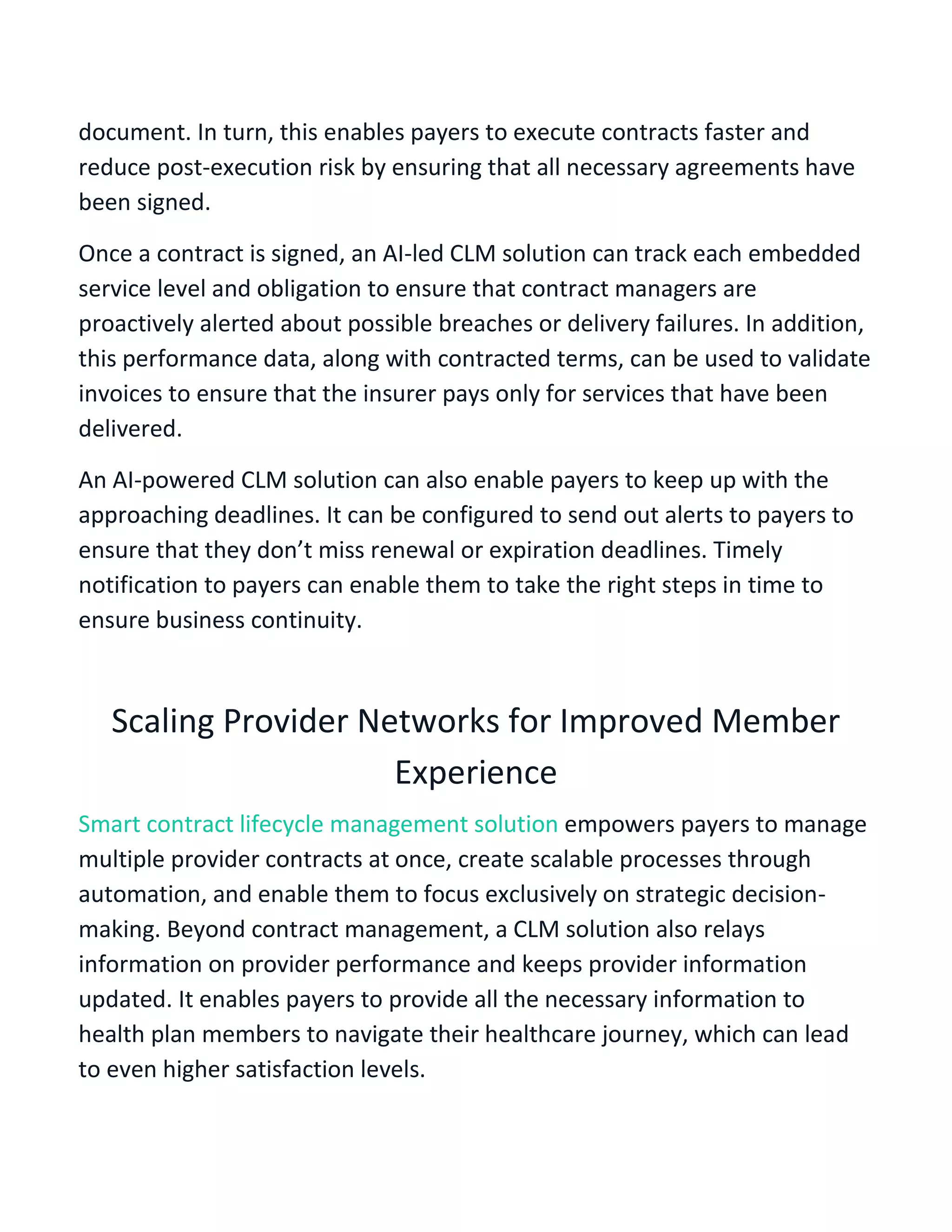 Smarter Contracting to Build Lasting Healthcare Payer-Provider ...