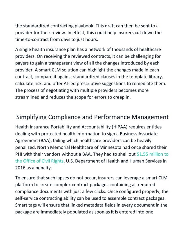 Smarter Contracting to Build Lasting Healthcare Payer-Provider ...