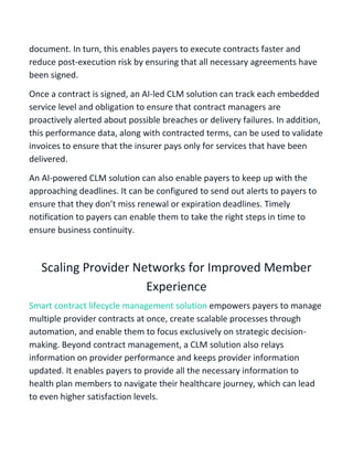 Smarter Contracting to Build Lasting Healthcare Payer-Provider ...