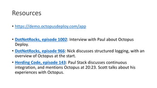 Smarter deployments with octopus deploy | PPTX
