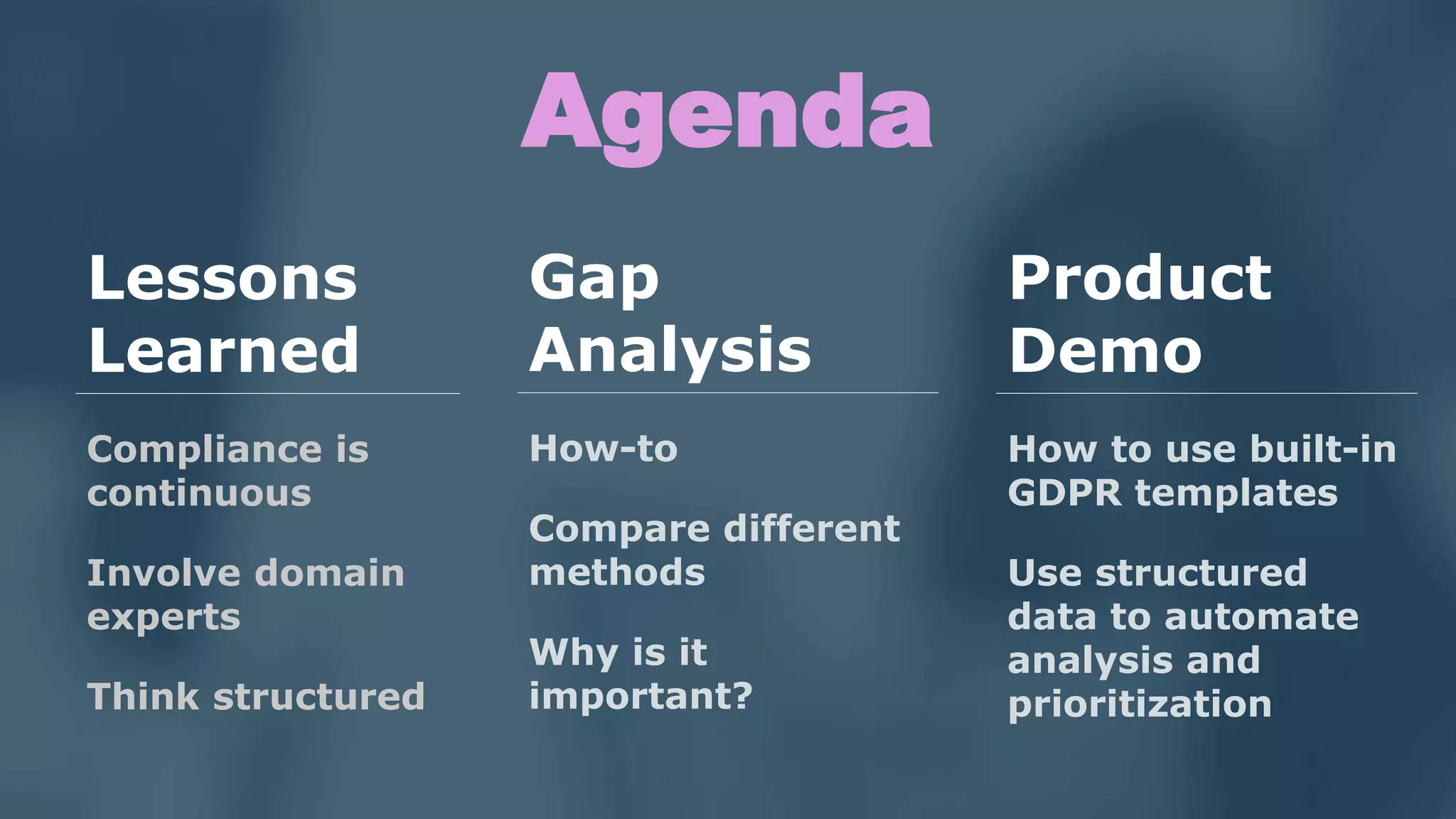 GDPR Compliance: Smarter Gap Analysis | PPT