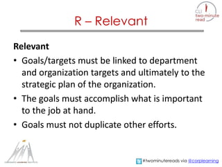 SMARTER Goals Defined | PPTX