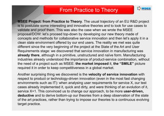 Smarter Manufacturing Sustainable Futures 2 MSEE Project Discussion | PPT