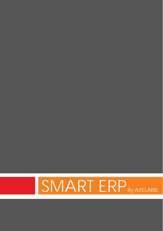 Smart ERP by AXELARIS | PDF