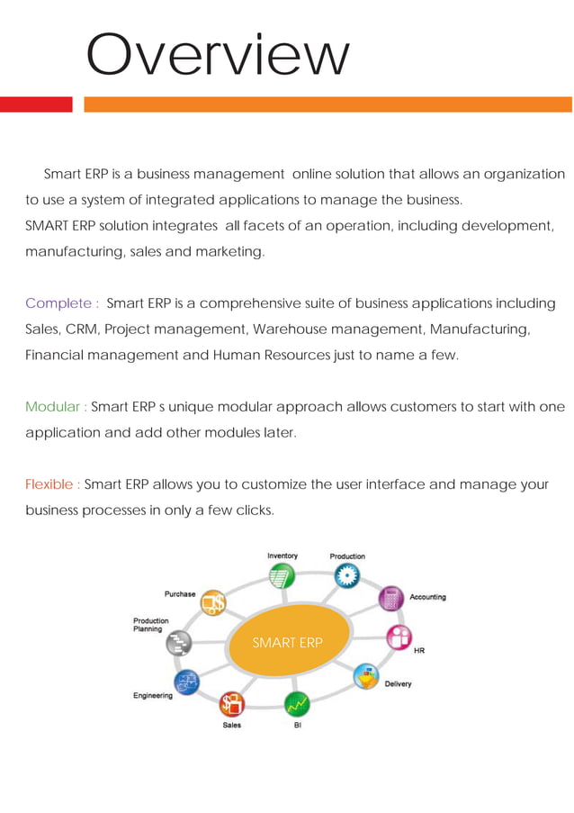 Smart ERP by AXELARIS | PDF