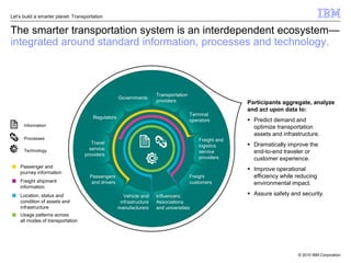 Smarter Planet: Transportation | PDF
