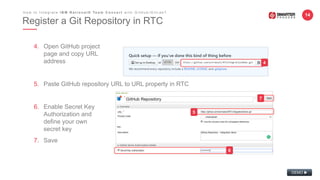 IBM Agile Engineering Summit 18: How to Integrate IBM Rational® Team Concert with GitHub/GitLab ...