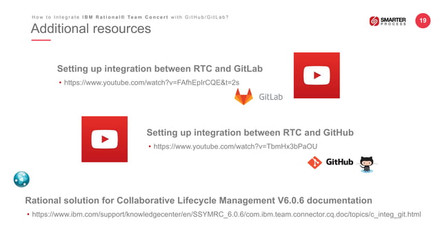IBM Agile Engineering Summit 18: How to Integrate IBM Rational® Team Concert with GitHub/GitLab ...