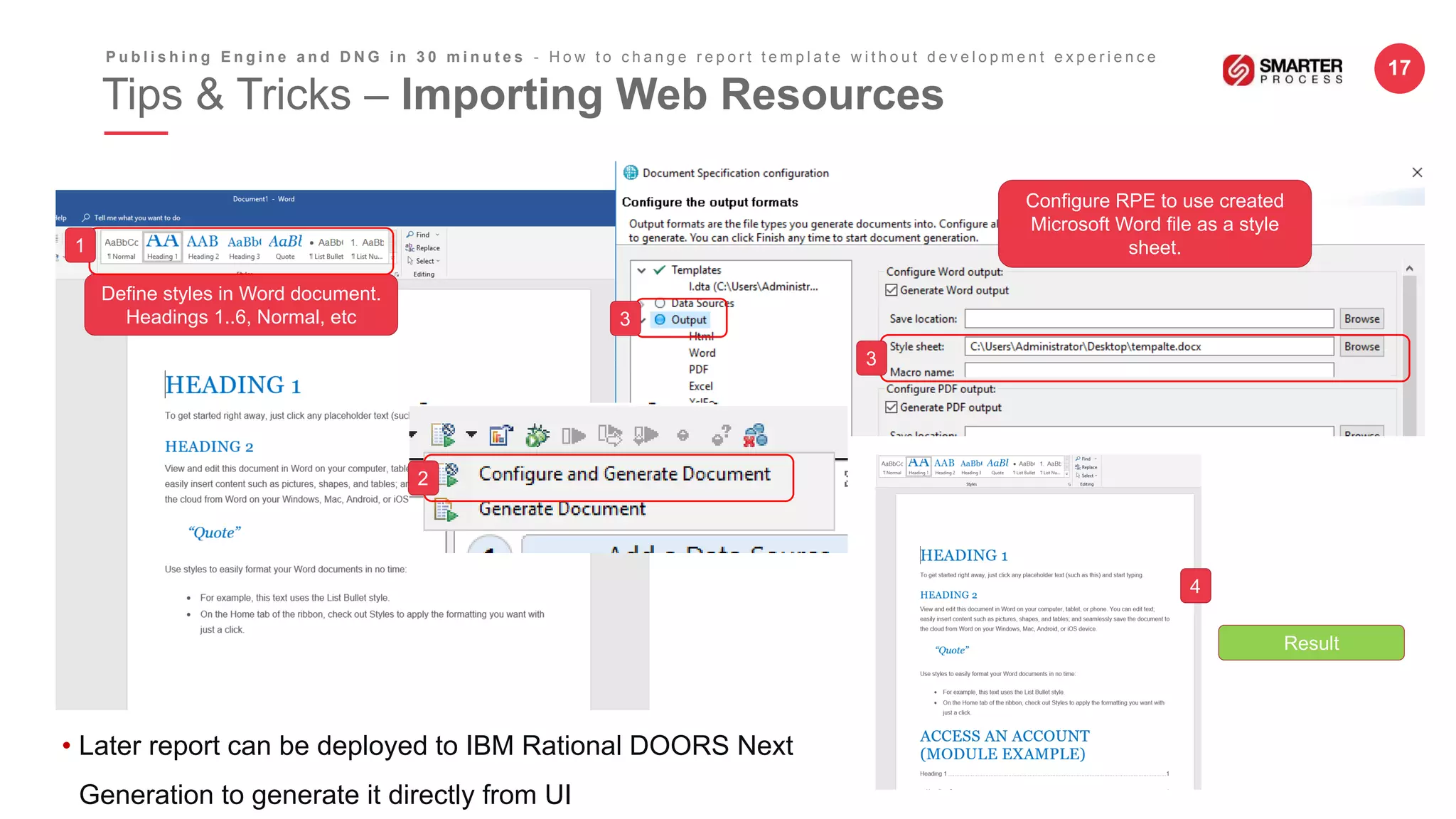 IBM Agile Engineering Summit 18: IBM Rational Publishing Engine and DNG ...