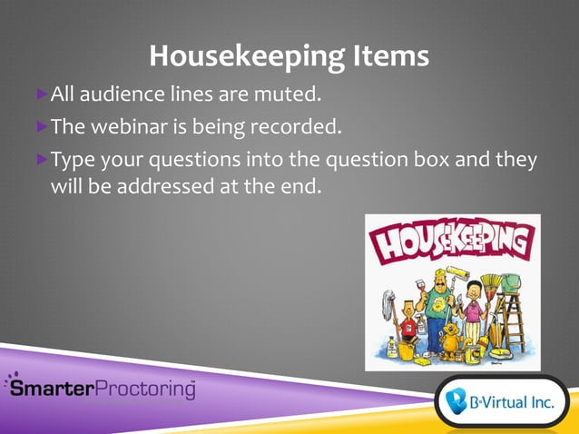 Redefining the Proctoring Process - SmarterProctoring & B Virtual | PPT