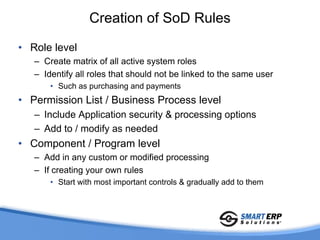 Effective Segregation of Duties for PeopleSoft 2011-02-23 | PPT