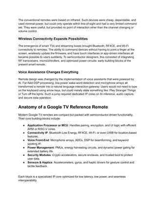 Smarter Remote Controls for Google TV_ Semiconductor IP at the Core of ...