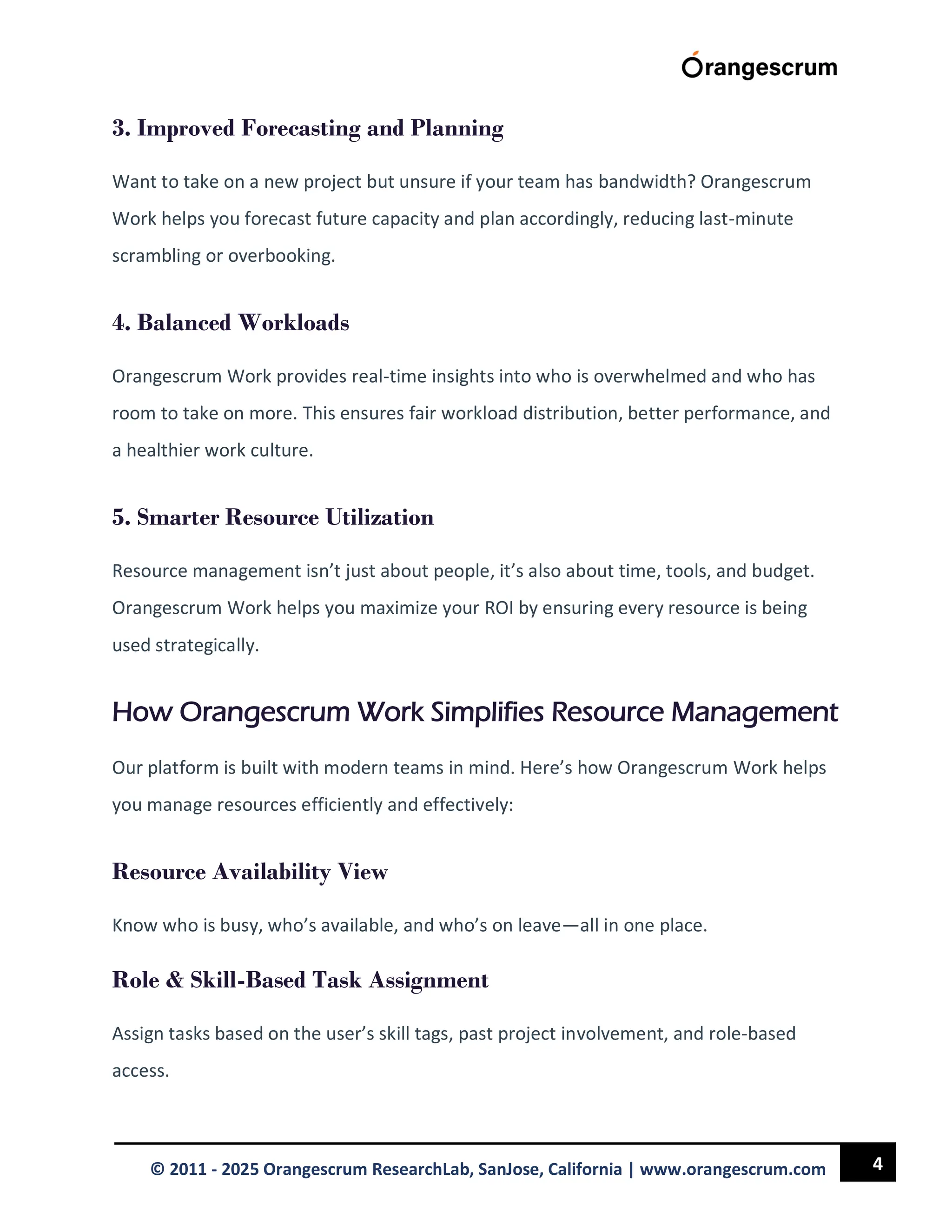 Smarter Resource Management with Orangescrum Work | PDF