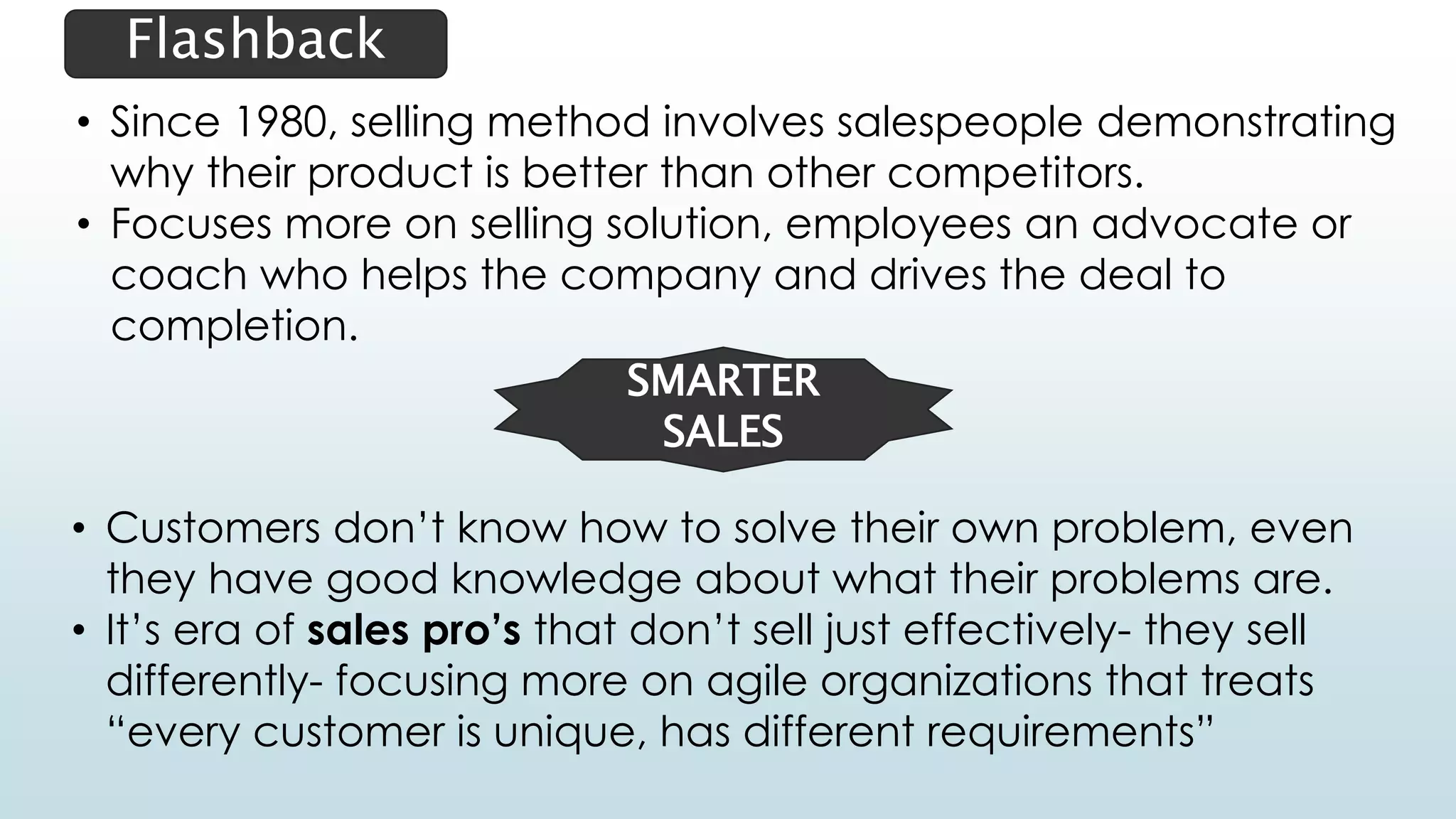 The Secret to Smarter Sales- HBR article | PPTX | Sales | Business