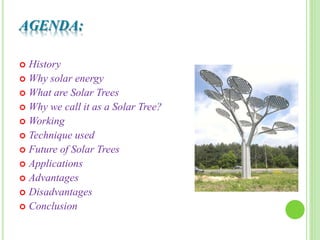 SMARTER SOLAR TREES | PPTX | Power and Energy Industry | Industries