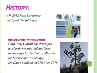 SMARTER SOLAR TREES | PPTX