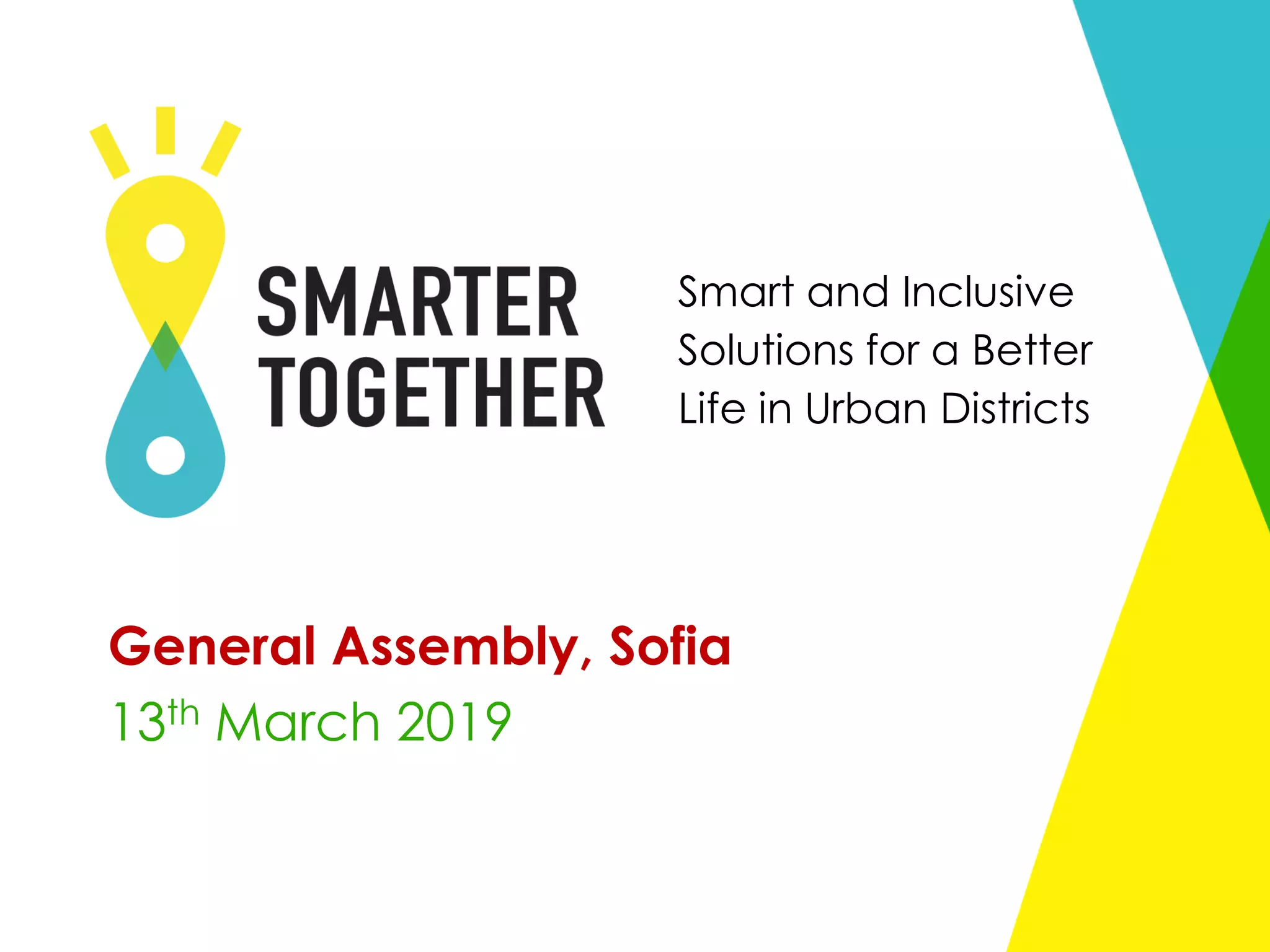 Smarter Together General Assembly 2019, Sofia | PPT