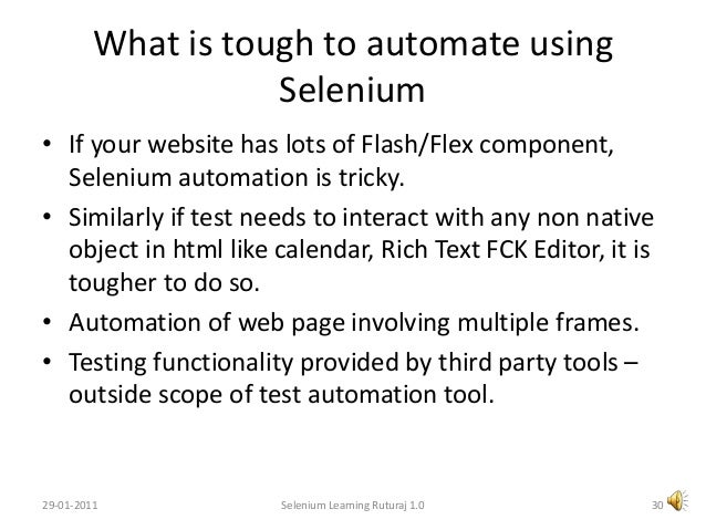 Selenium Testing